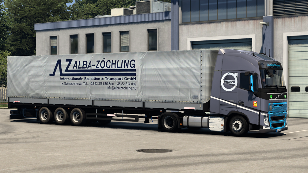 Sharp wave skin for Volvo FH and Alba-Zöchling skin for trailer ...