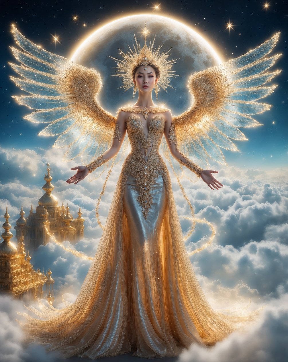 🌟 Divine Light Ascension – Celestial Goddess Collection