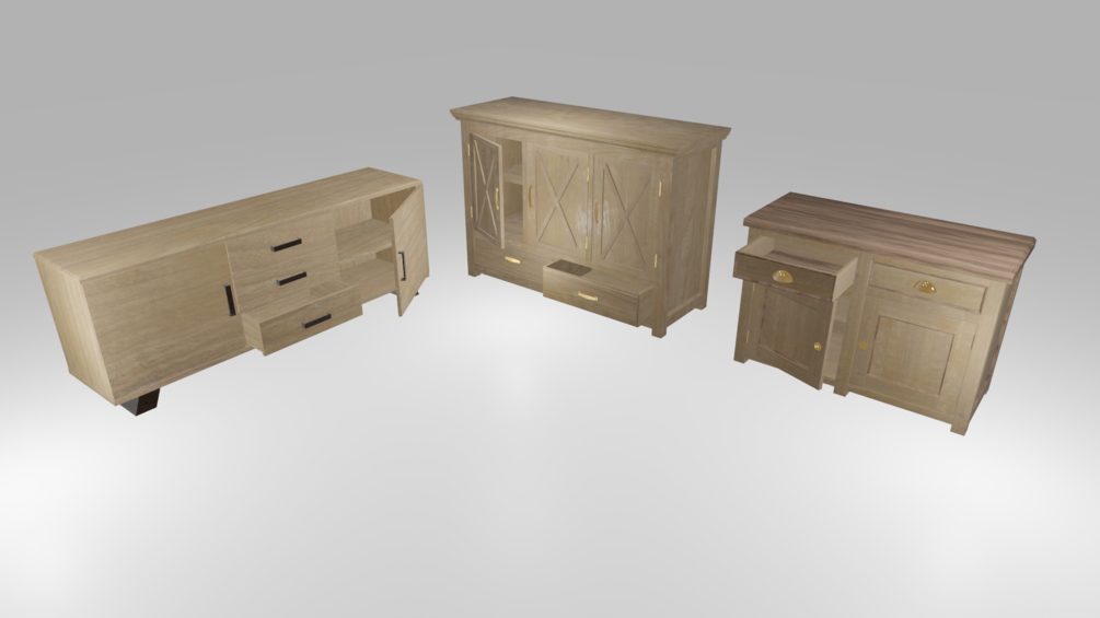 3D Buffet assets