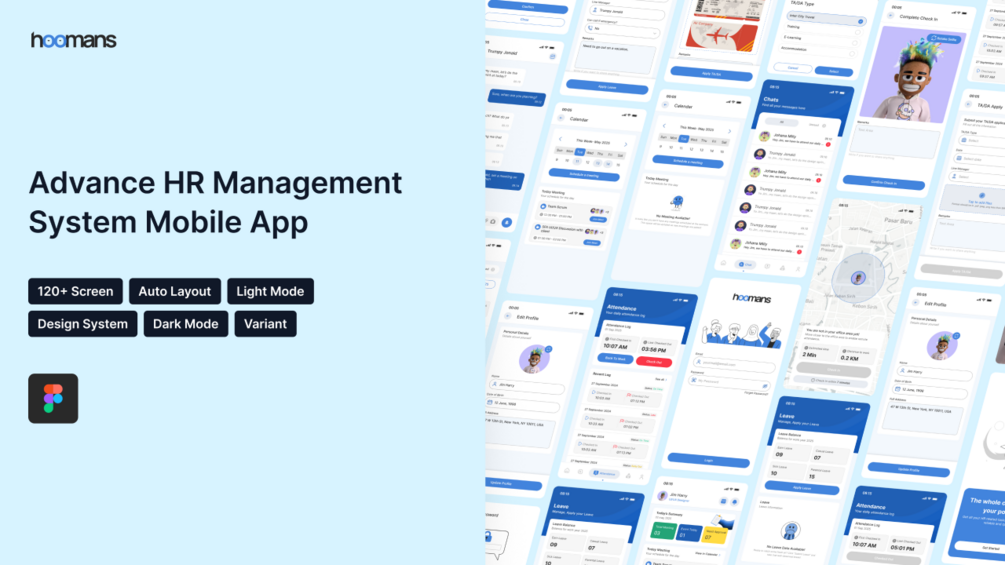 Hoomas-HR Maagement Mobile UI Kits