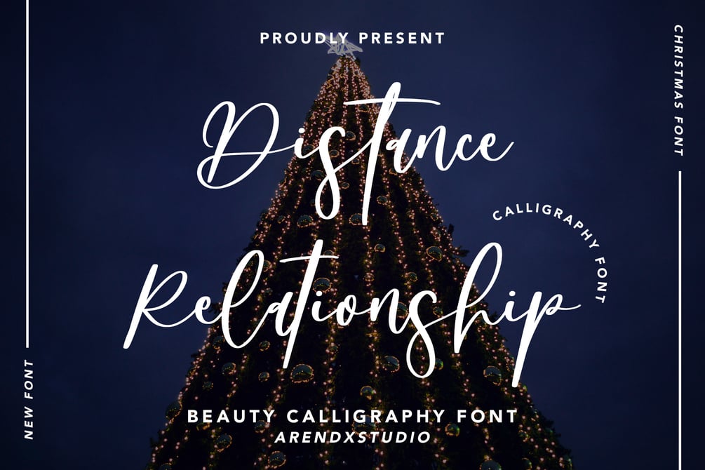 Distance Relationship Font
