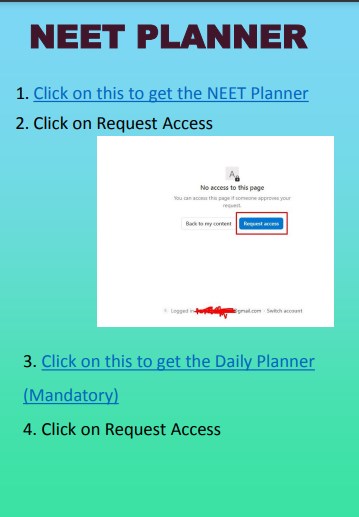 NEET PLANNER - Boost Your Study