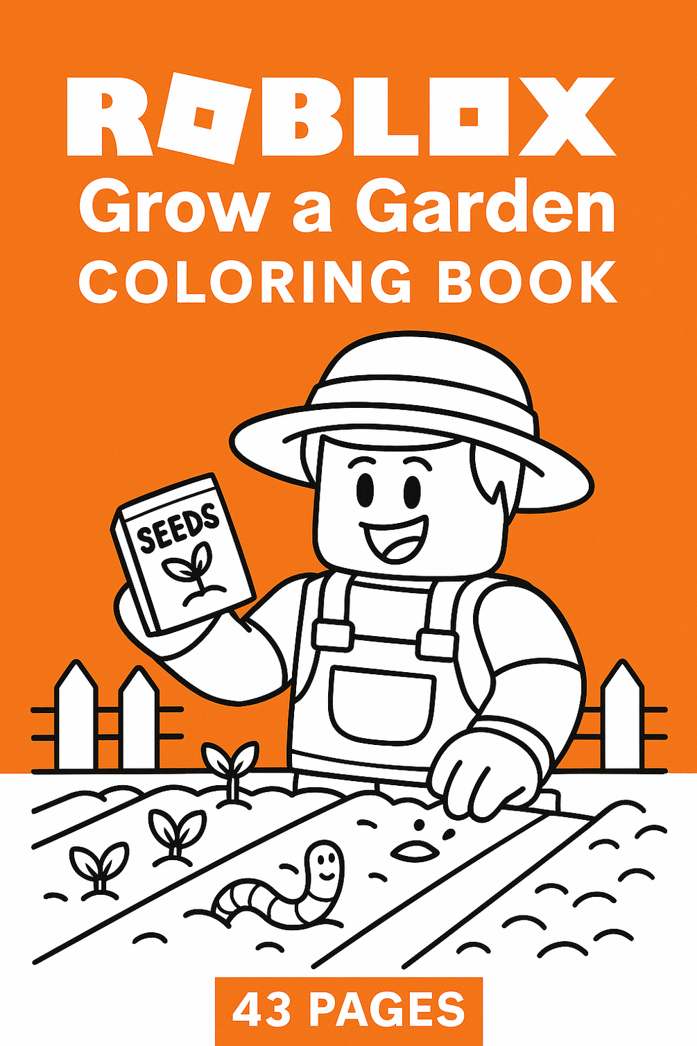 Roblox Garden a Garden Coloring Book for Kids – 43 Fun Pages, Printable ...
