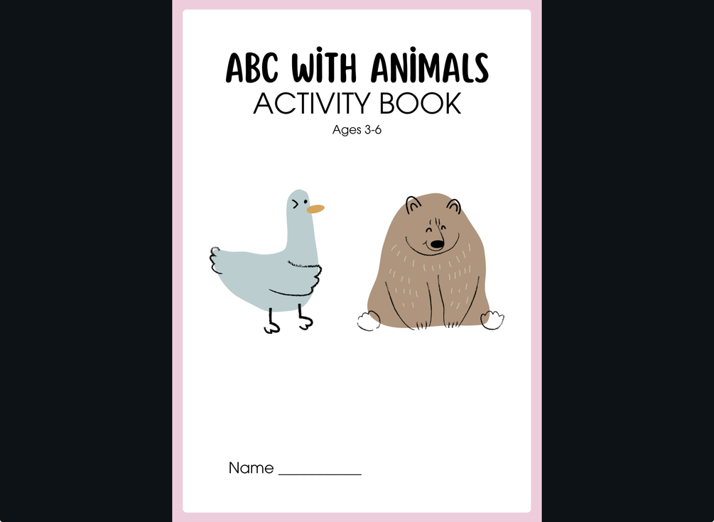 ABC WITH ANIMALS ACTIVITY BOOK