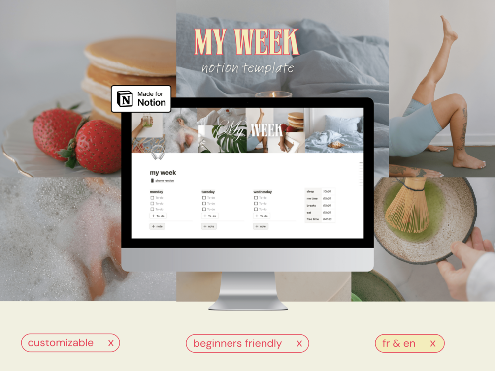My week - Notion template