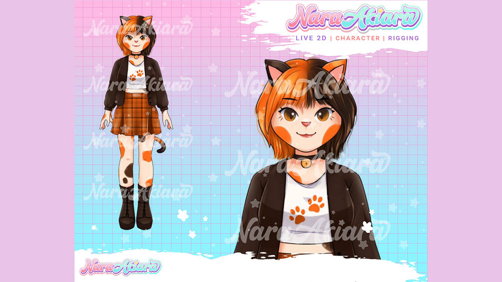 Live2d Vtuber Model Furry Tiger Girl