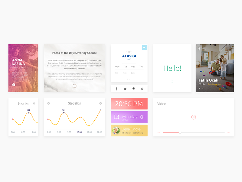 Life UI Kit Psd