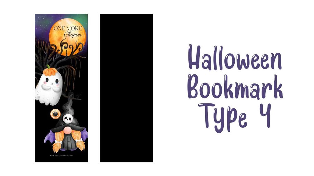 Halloween Bookmark for Kids and Halloween lovers Spook the Ghost and ...