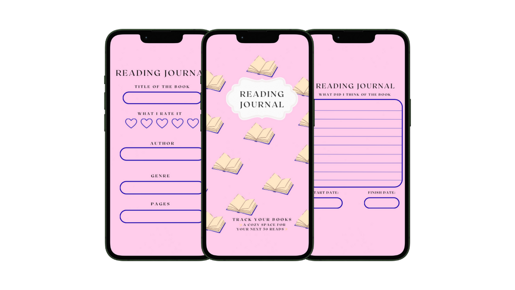 Pink & Blue reading Journal