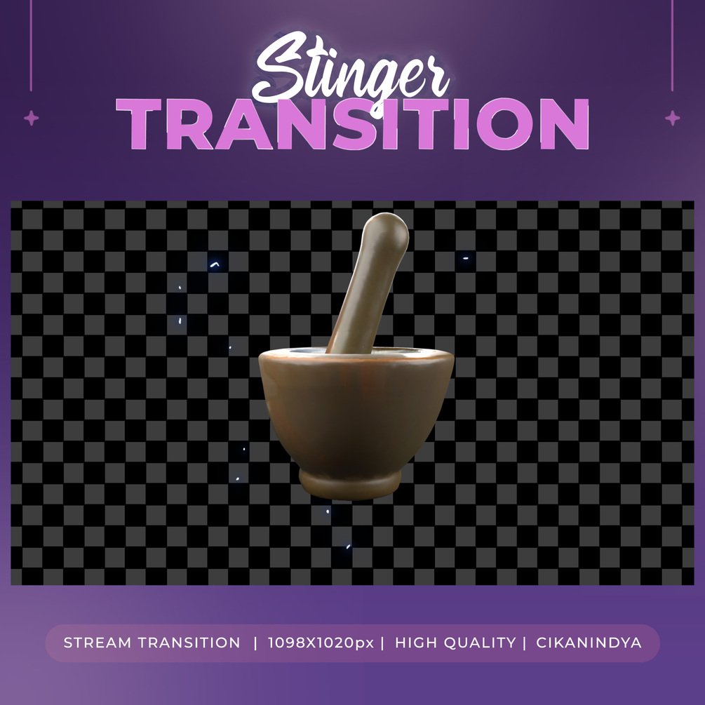 Stinger Transition | Mortar & Pestle Animation for Alchemy or Cooking ...