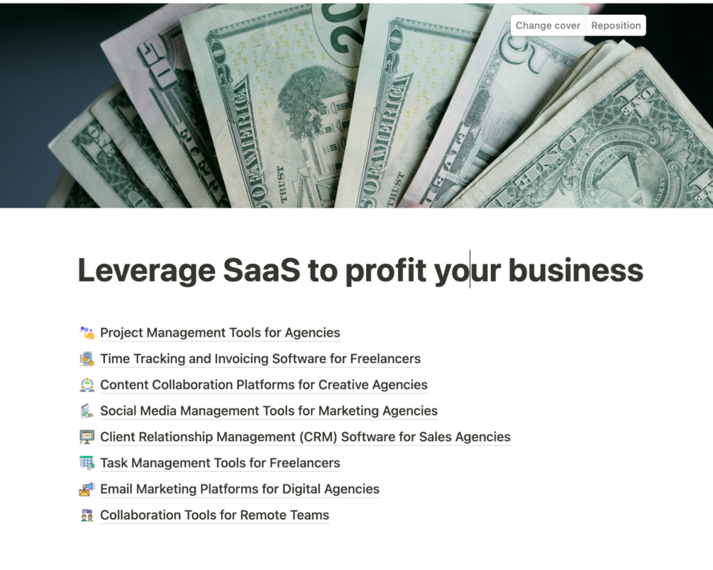 Leverage SaaS to profit your business