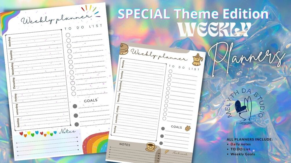 Special Pride month + Special Edition- WEEKLY PLANNERS
