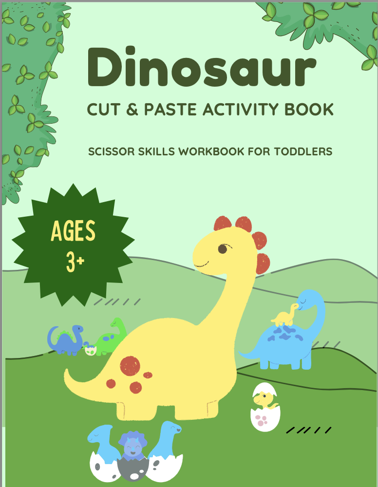 Dinosaur Cut & Paste Activity Book
