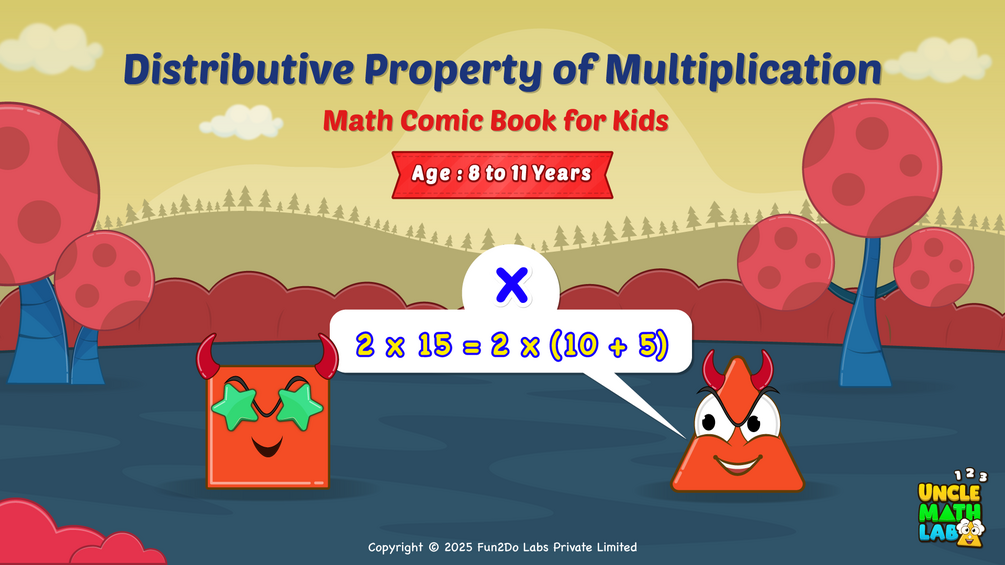 Distributive Property of Multiplication : Math Comic Book 45 for Kids ...
