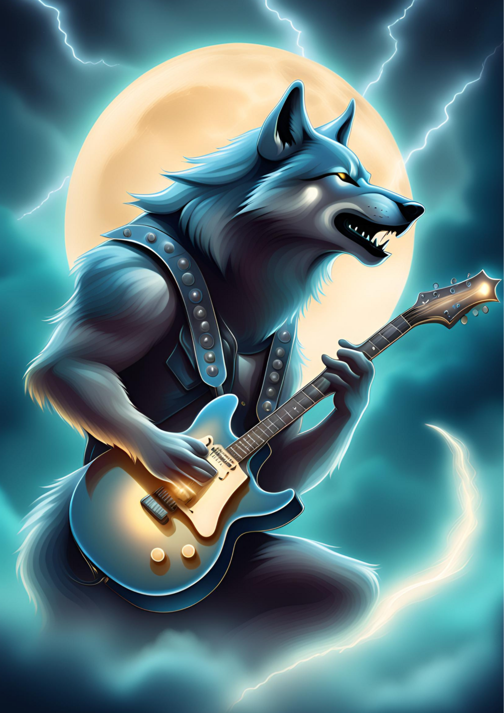 Metal Wolf Poster Design