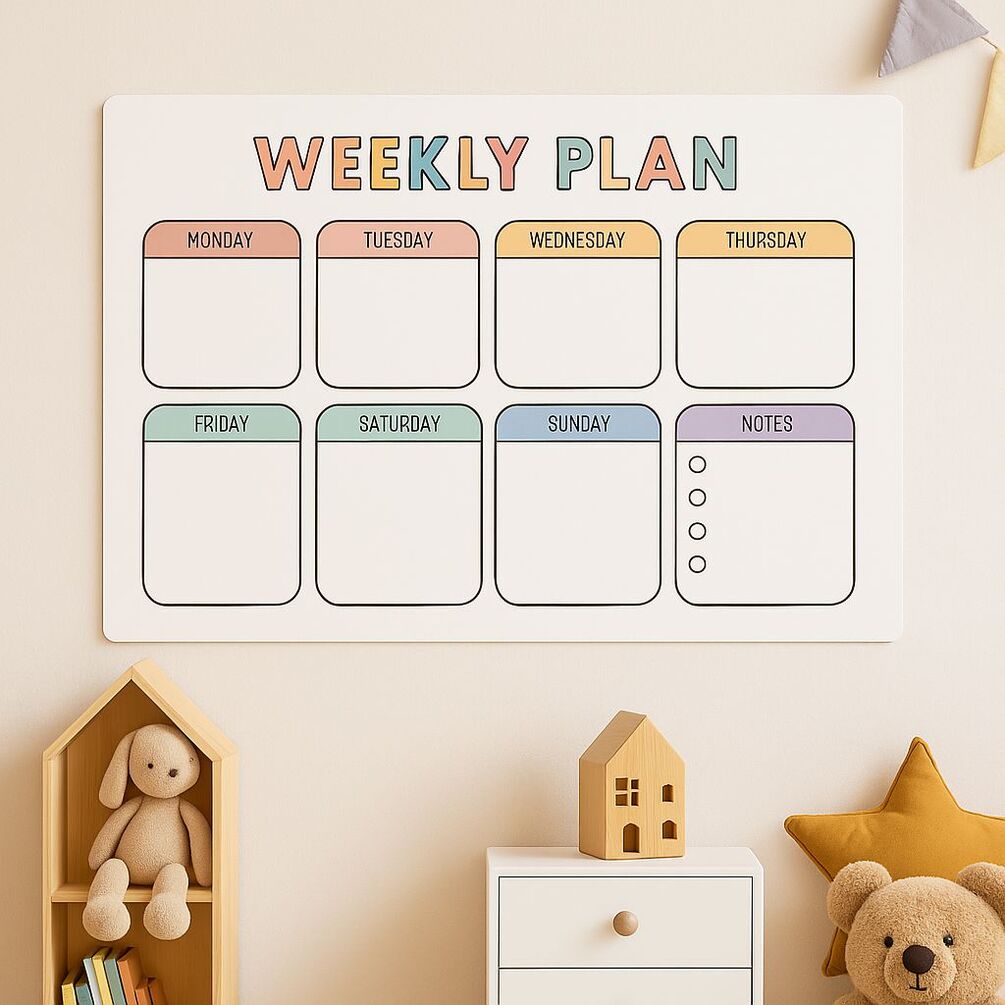 2025 Kids’ Weekly Planner | Homeschool schedule | ADHD Routine ...