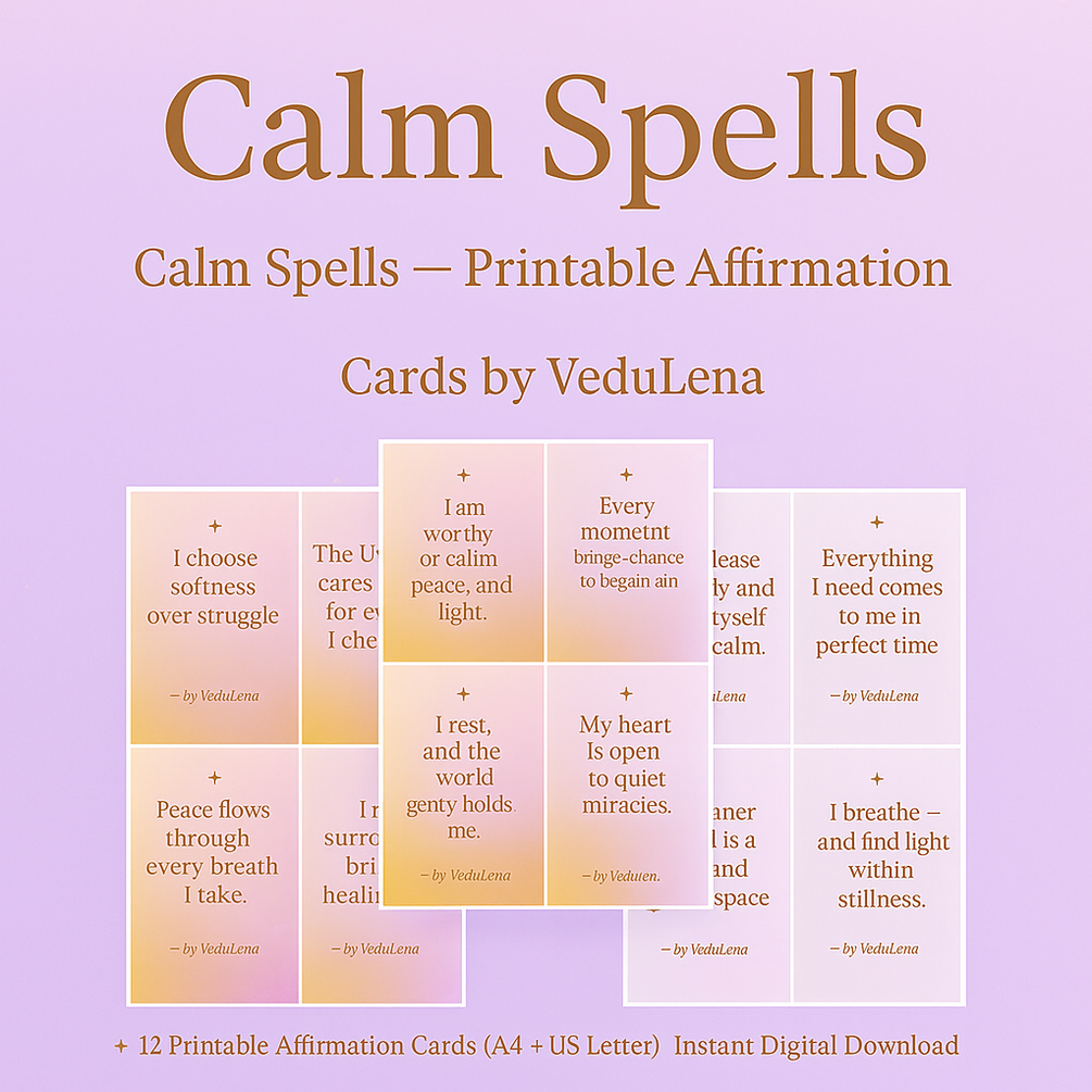 Calm Spells | Printable Affirmation Cards