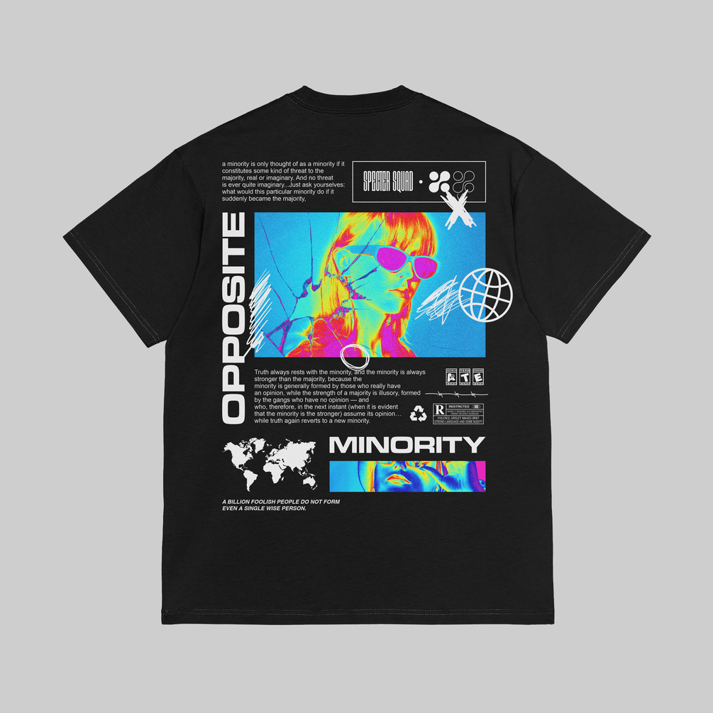 Premium OPPOSITE Design Oversized T-Shirt Mockup