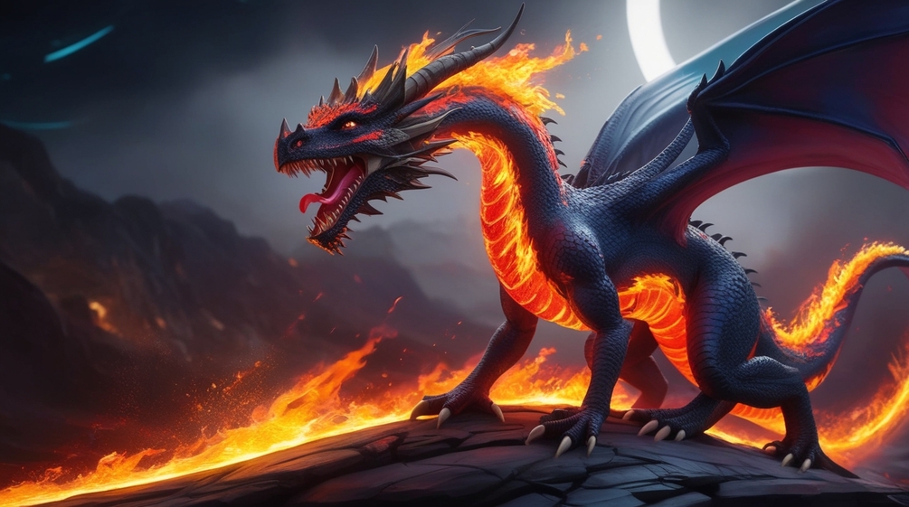 Unleash the Power of the Molten Dragon 🌋 #ElementalDragon #FireandLava