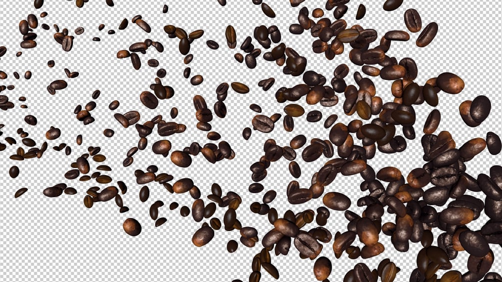 Coffee Bean Animated Transitions for Videos Diagonal Wipe