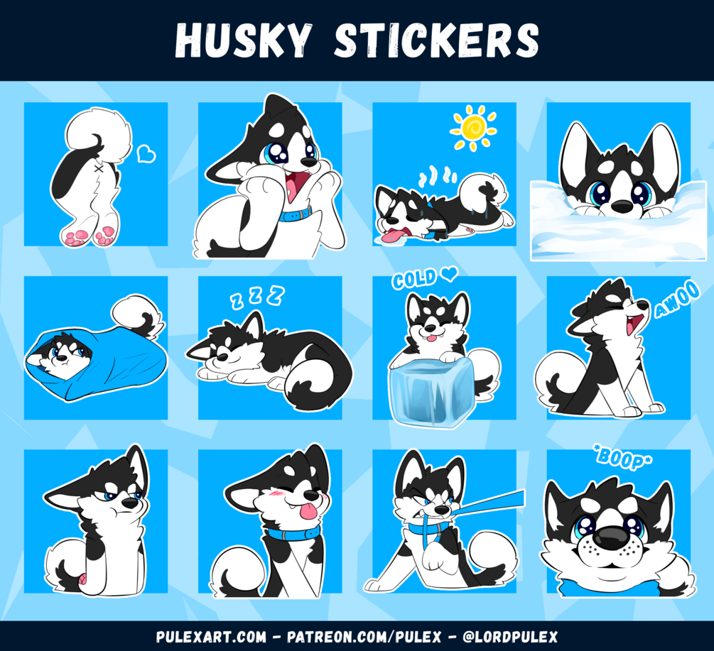 Husky Stickers