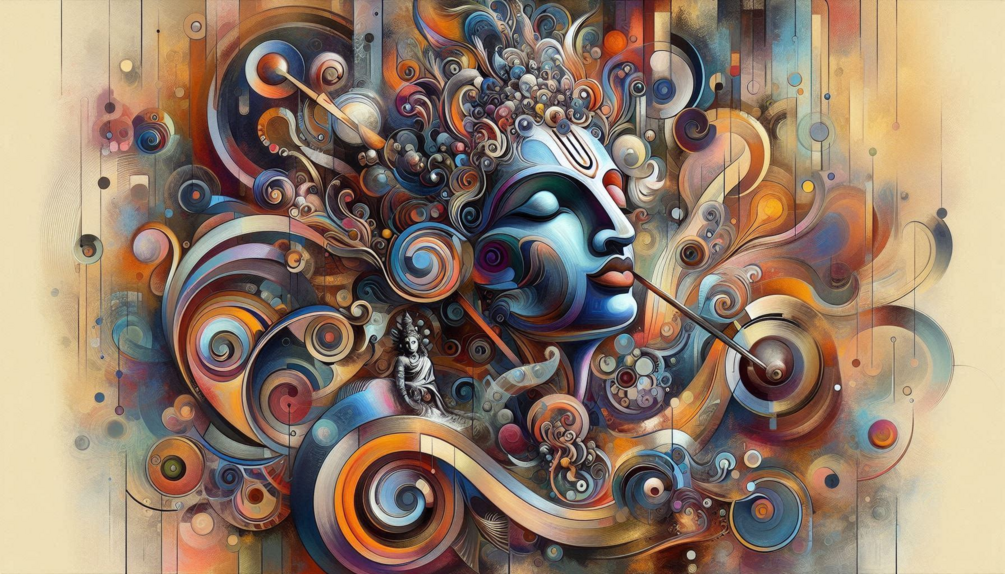 Title: 🎨 Unlock the Divine: Abstract Expression Images of Gods 🌟