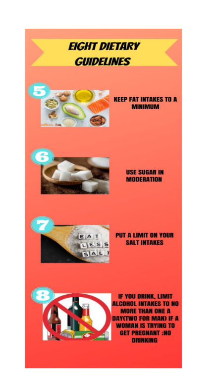EIGHT DIETARY GUIDELINES