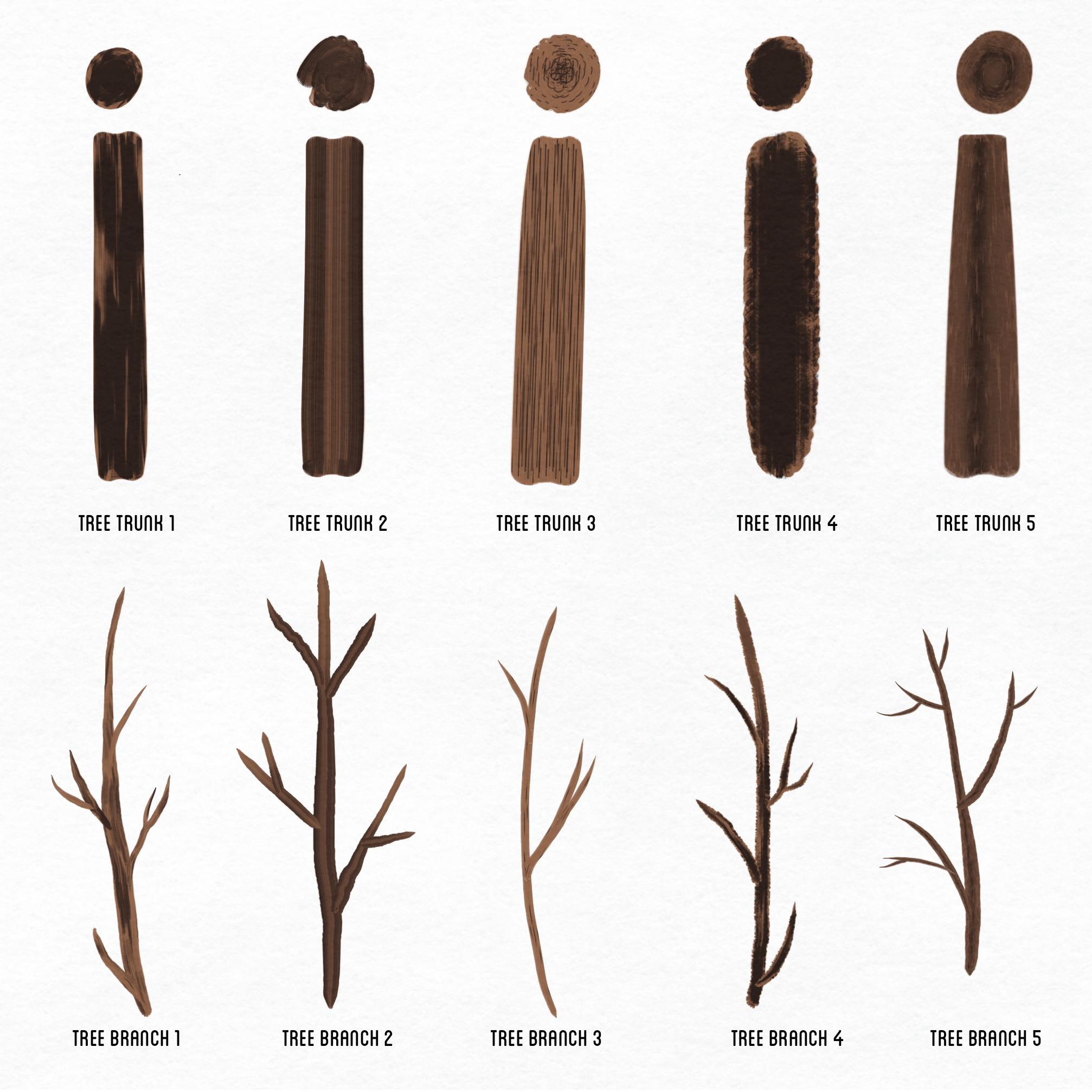 Forest Brushes for Procreate