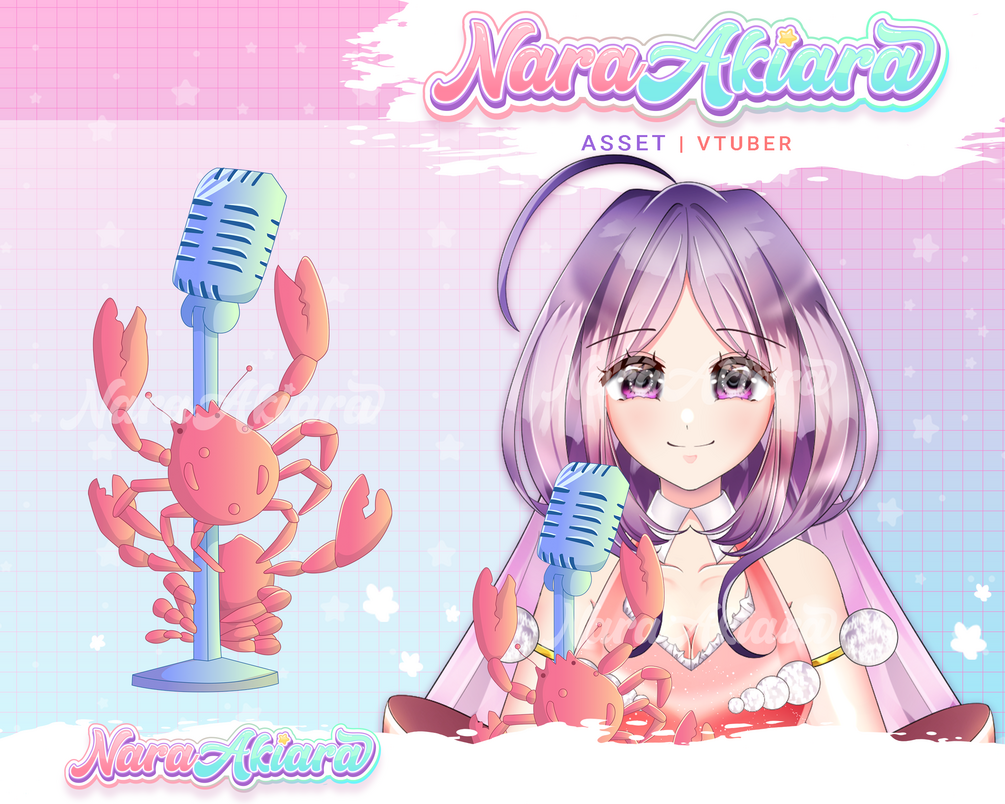 Vtuber Assets Crab Microphone