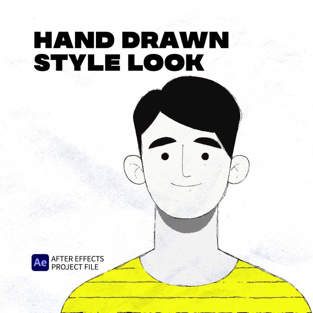 Hand Drawn Style Look. After Effects Project File