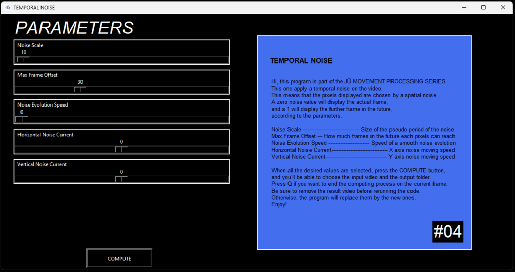 APP #04 TEMPORAL NOISE