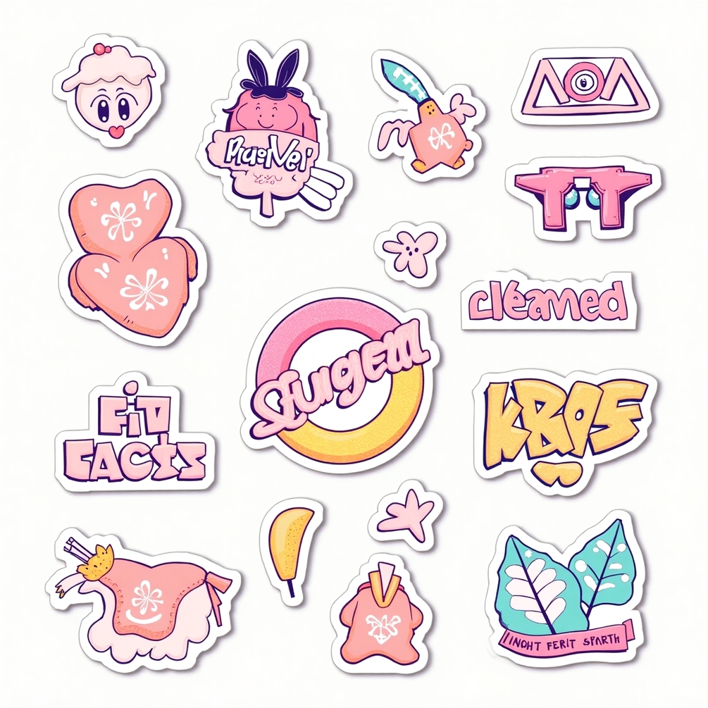 Aesthetic Sticker Pack – Trendy Digital Stickers for Planners & Journals