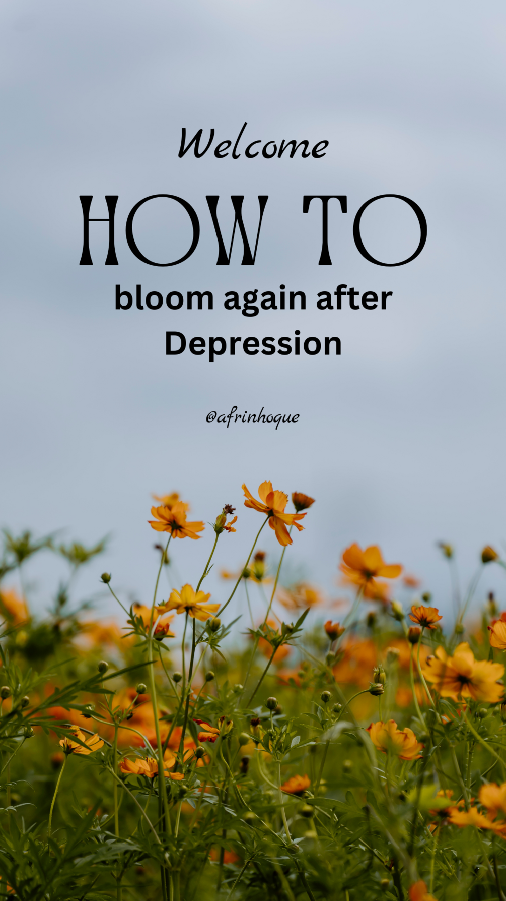 How to bloom after depression