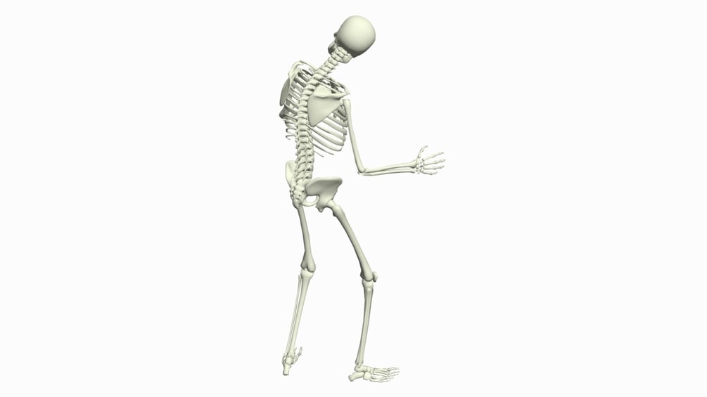 Skeleton Dancing 3D model Version #6 - Slide Hip Hop Dance