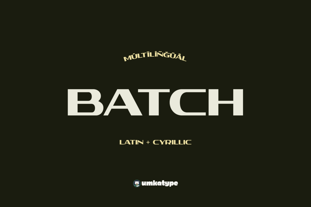 Batch - Modern Display Font