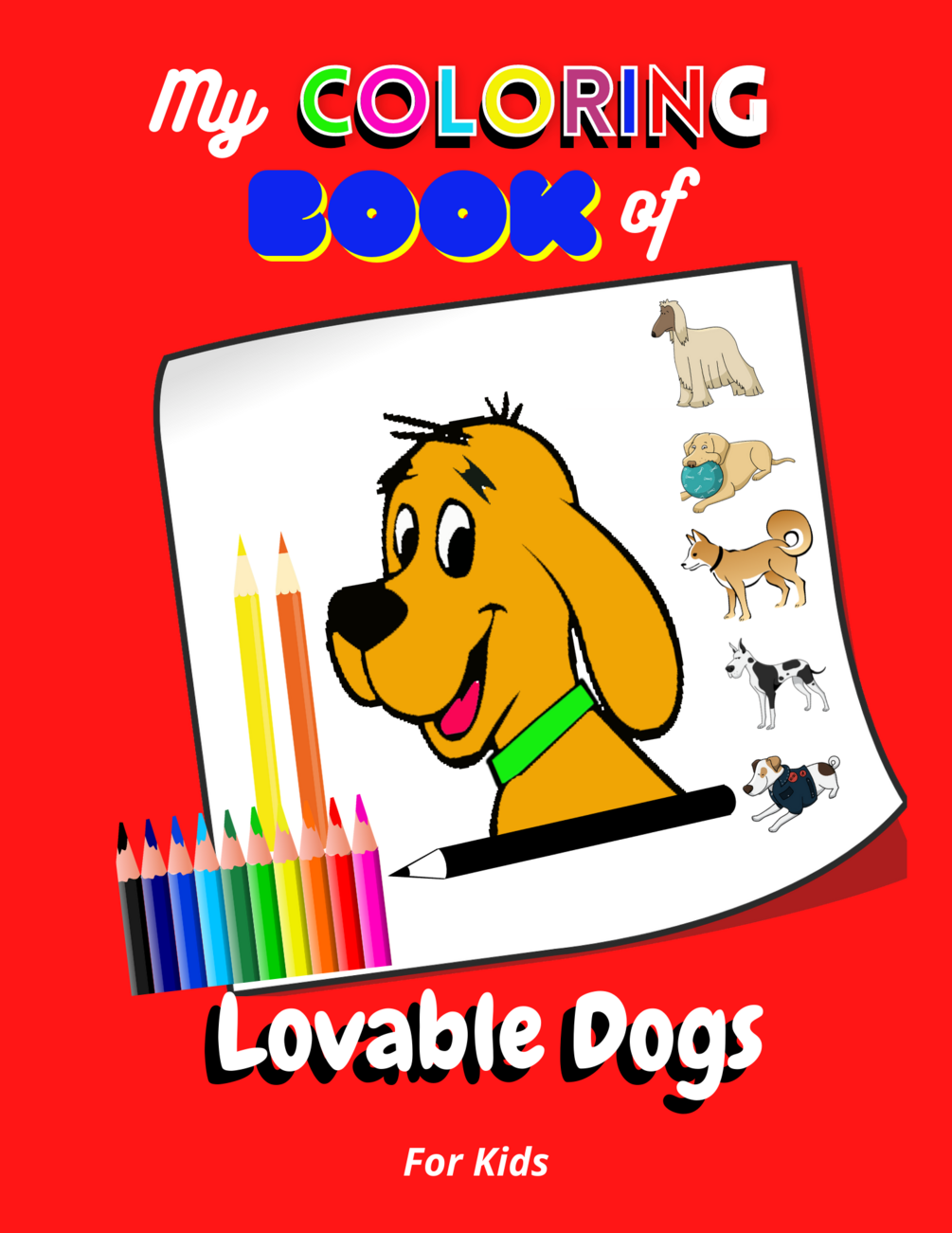 My Coloring Book of Lovable Dogs
