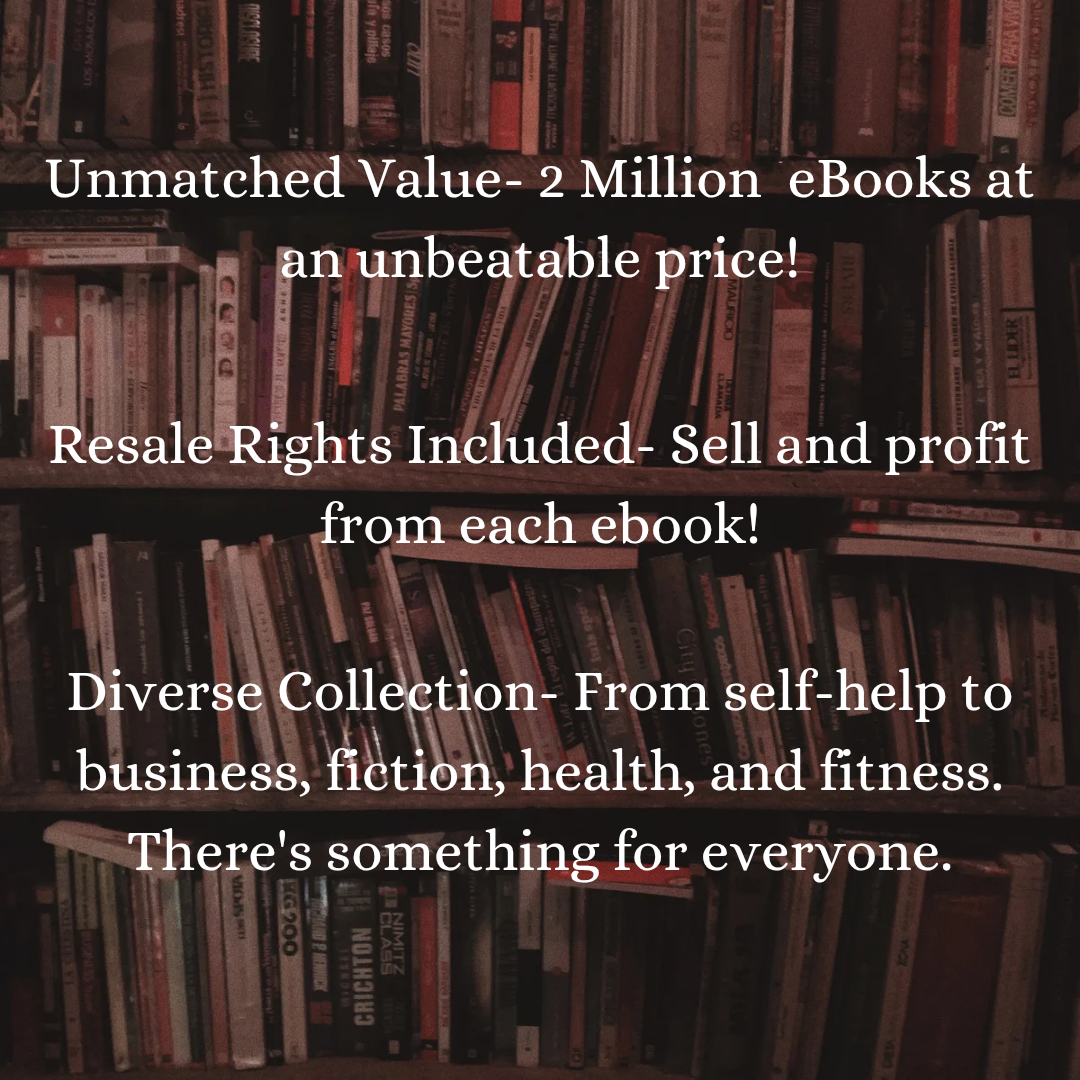 2 Million eBook Bundle | Ultimate Collection with Full Resale Rights ...