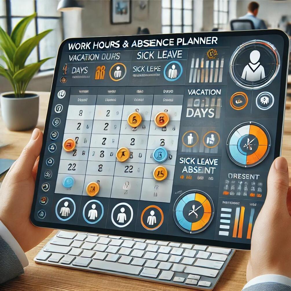 Work Hours & Absence Planner