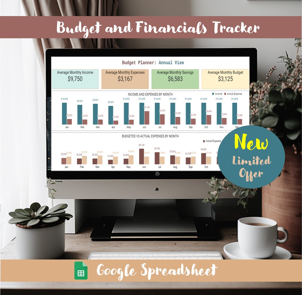Budget and Financials Planner - Google Spreadsheet
