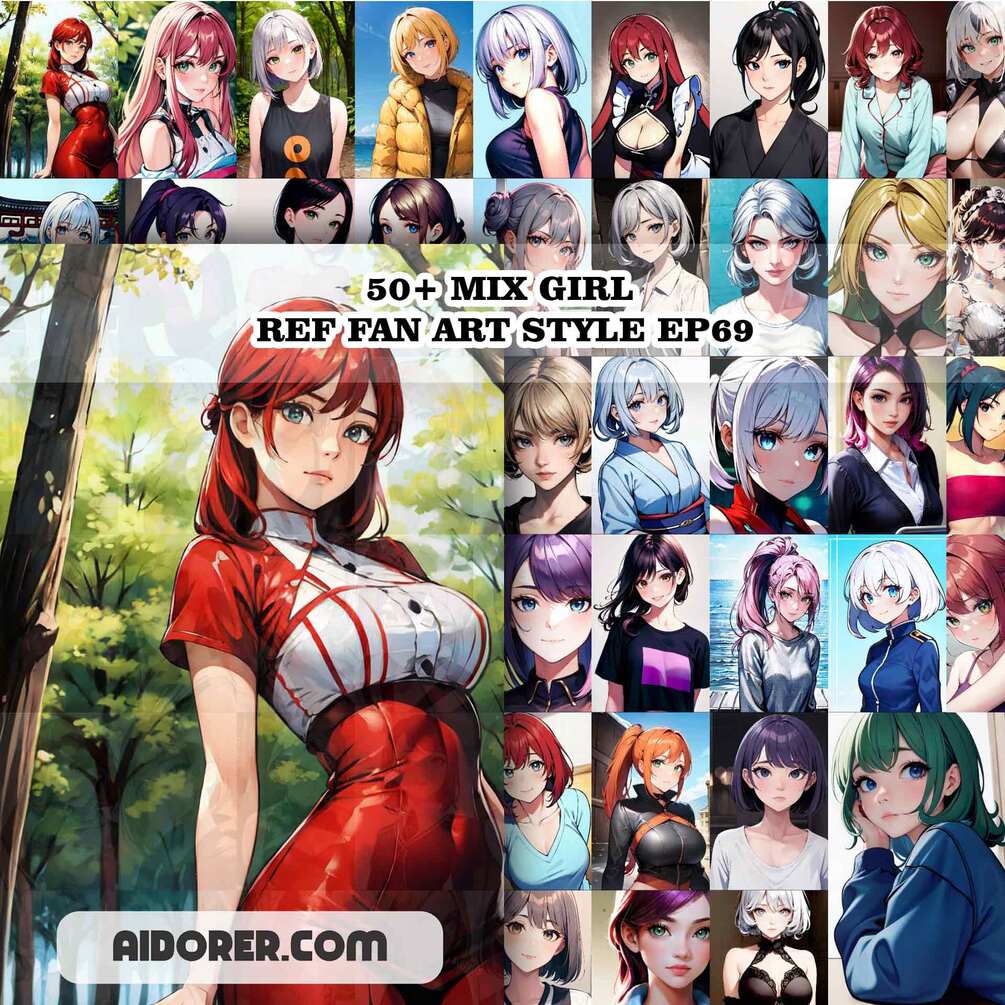 50+ MIX GIRL REF FAN ART STYLE EP69