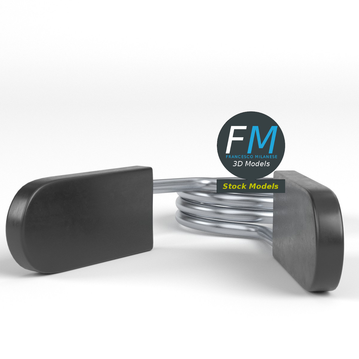 3D MODEL - Spring collar clip