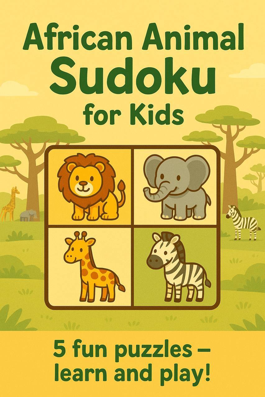 ANIMAL SUDOKU for kids