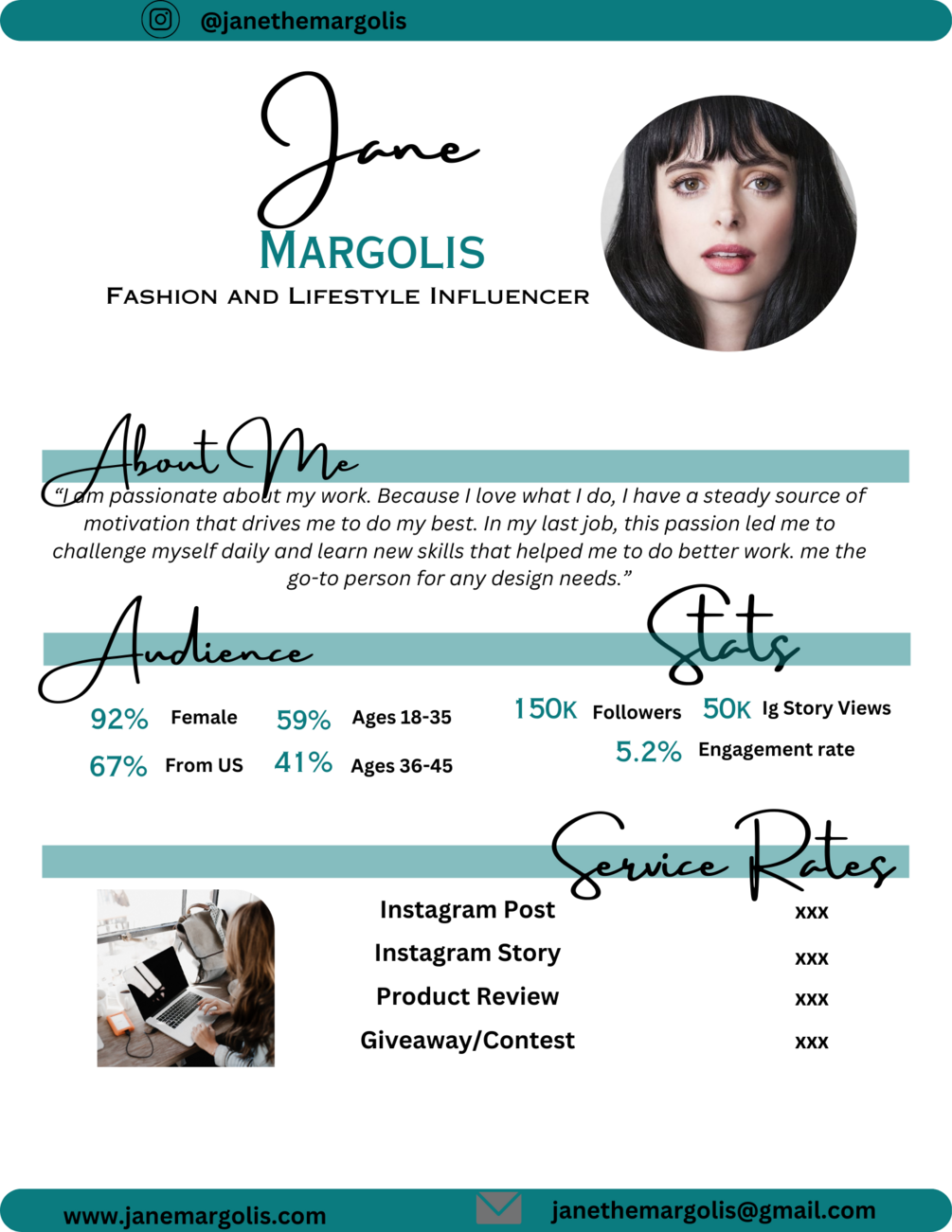 Media Kit Masterpiece - Canva Template