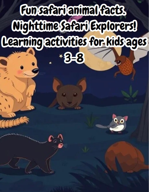Fun safari animal facts - Nighttime Safari Explorers (Ages 3-8)