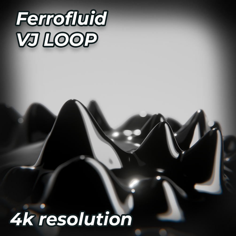 VJ Loop - Ferrofluid 4k resolution