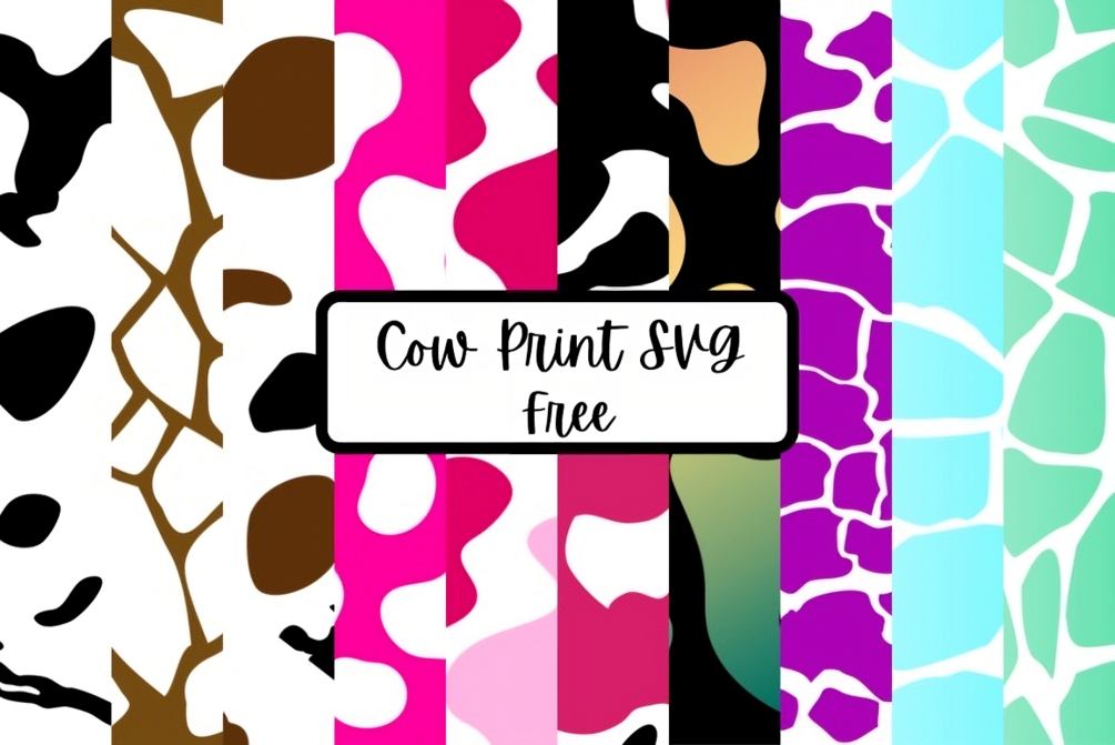 Cow Print SVG Free
