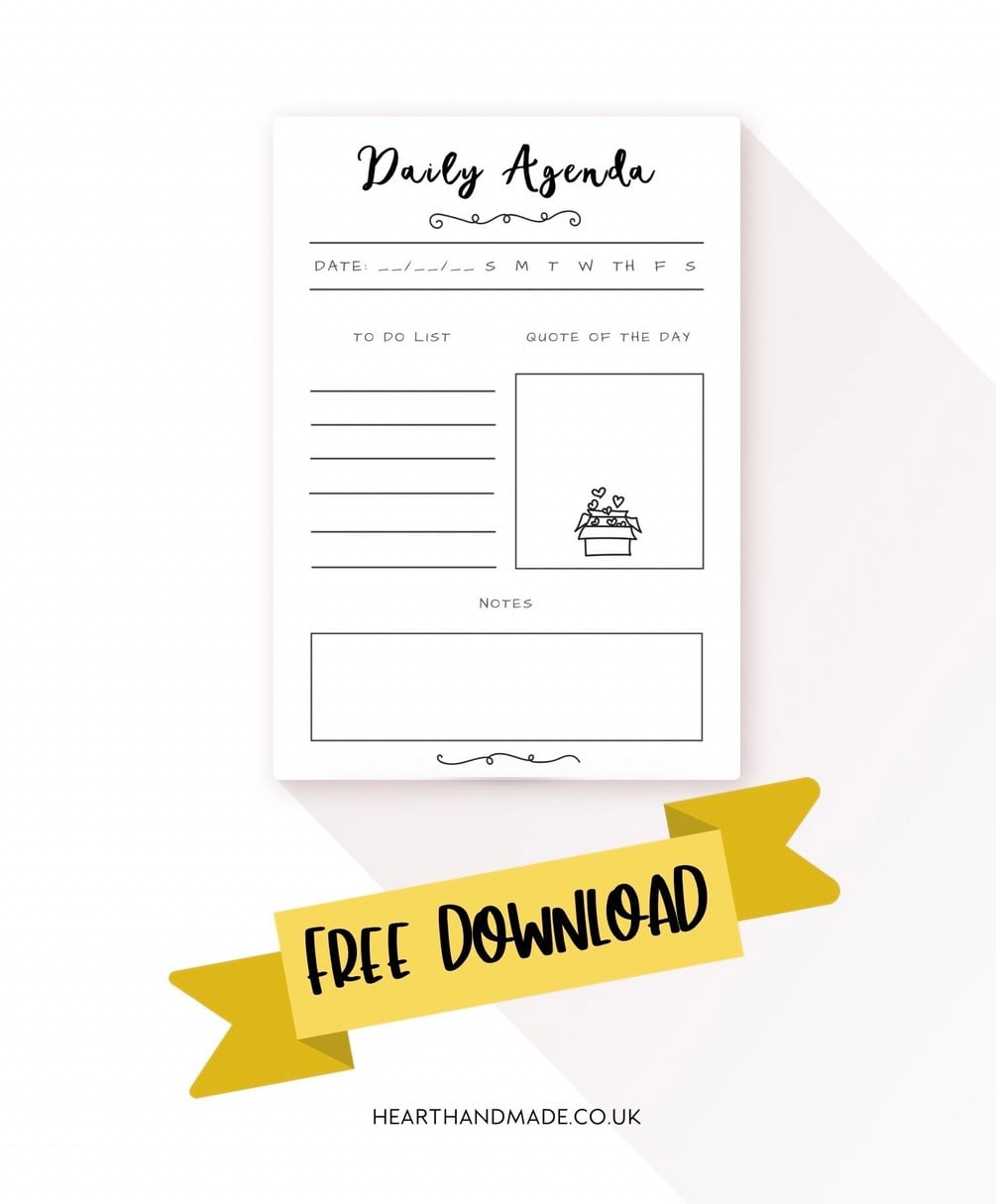 Daily Planner 2020, Daily Planner Printable - Download a Printable ...