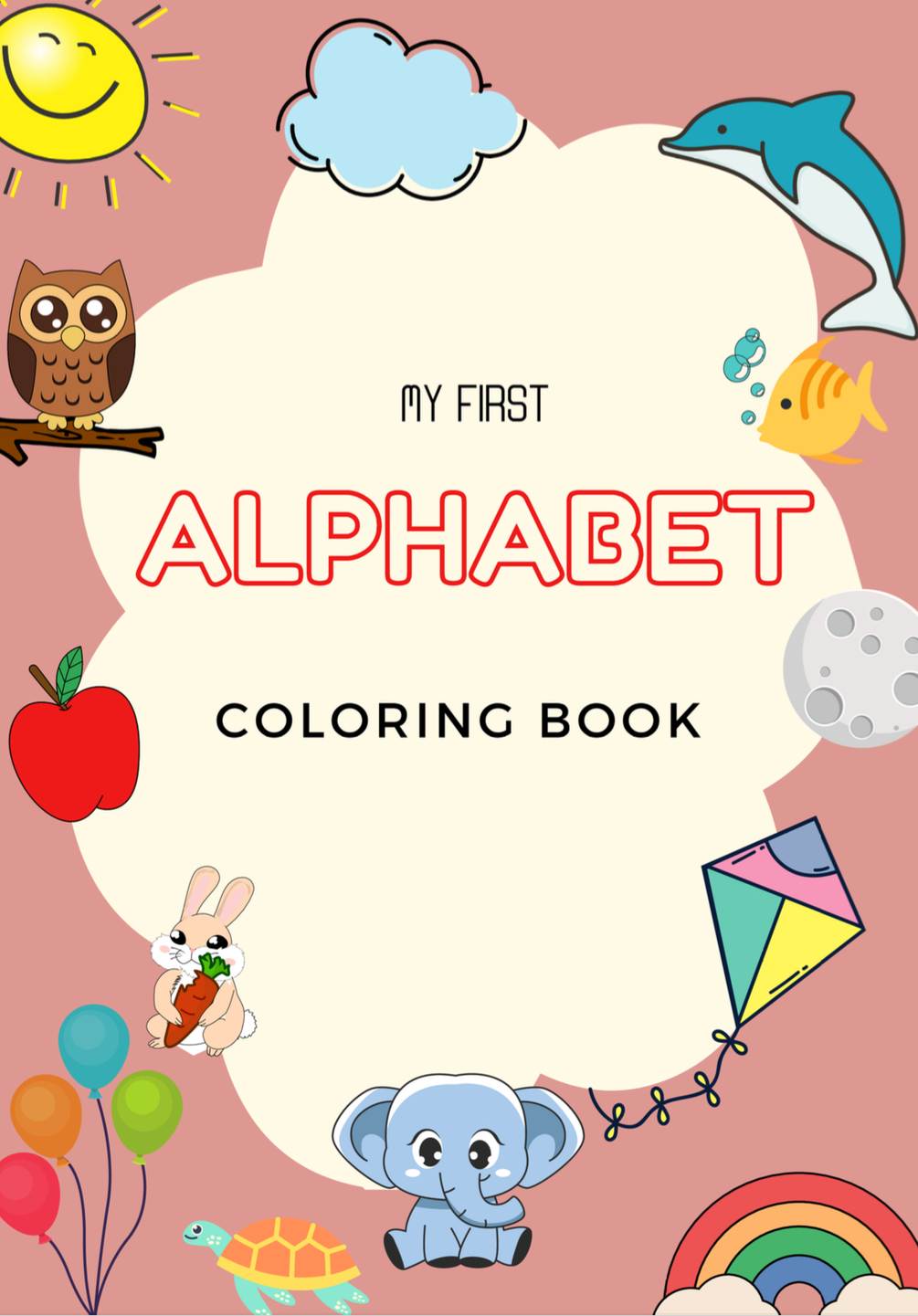 Alphabet coloring book