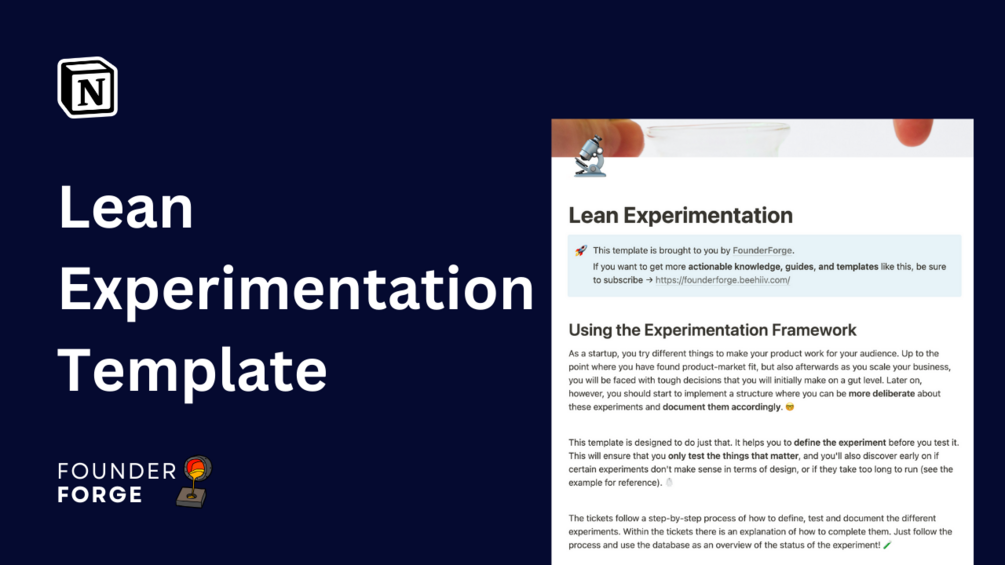 Lean Experimentation - Notion Template