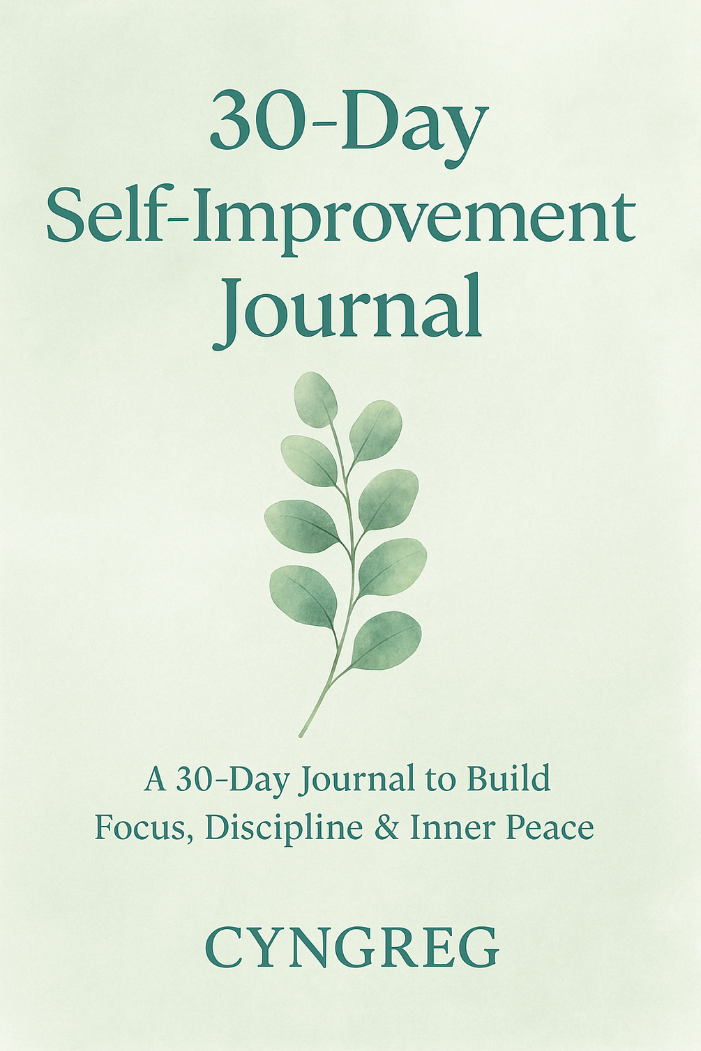 CYNGREG - 30-Day Self-Improvement Journal